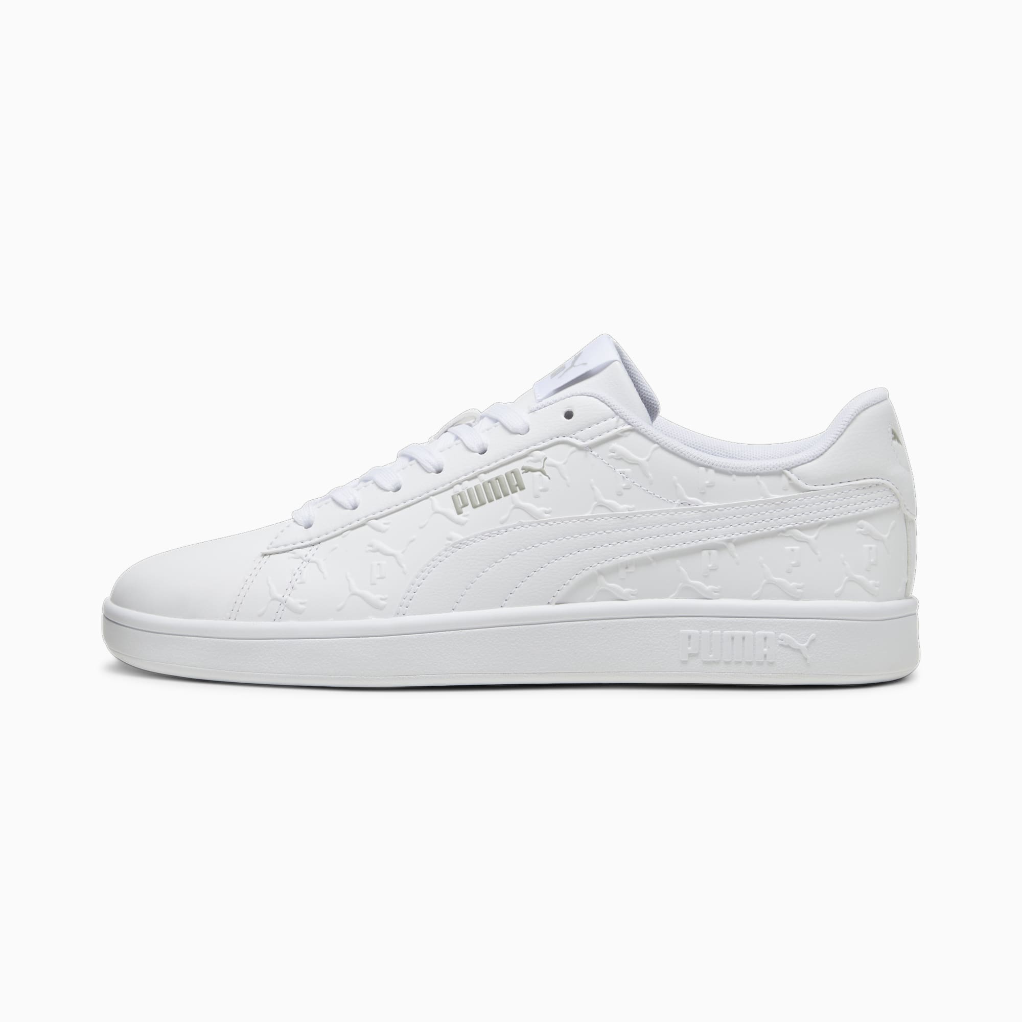 Puma Smash 3.0 Superlogo Unisex Sneakers | PUMA White-Smokey Gray | PUMA Shop All Puma | PUMA