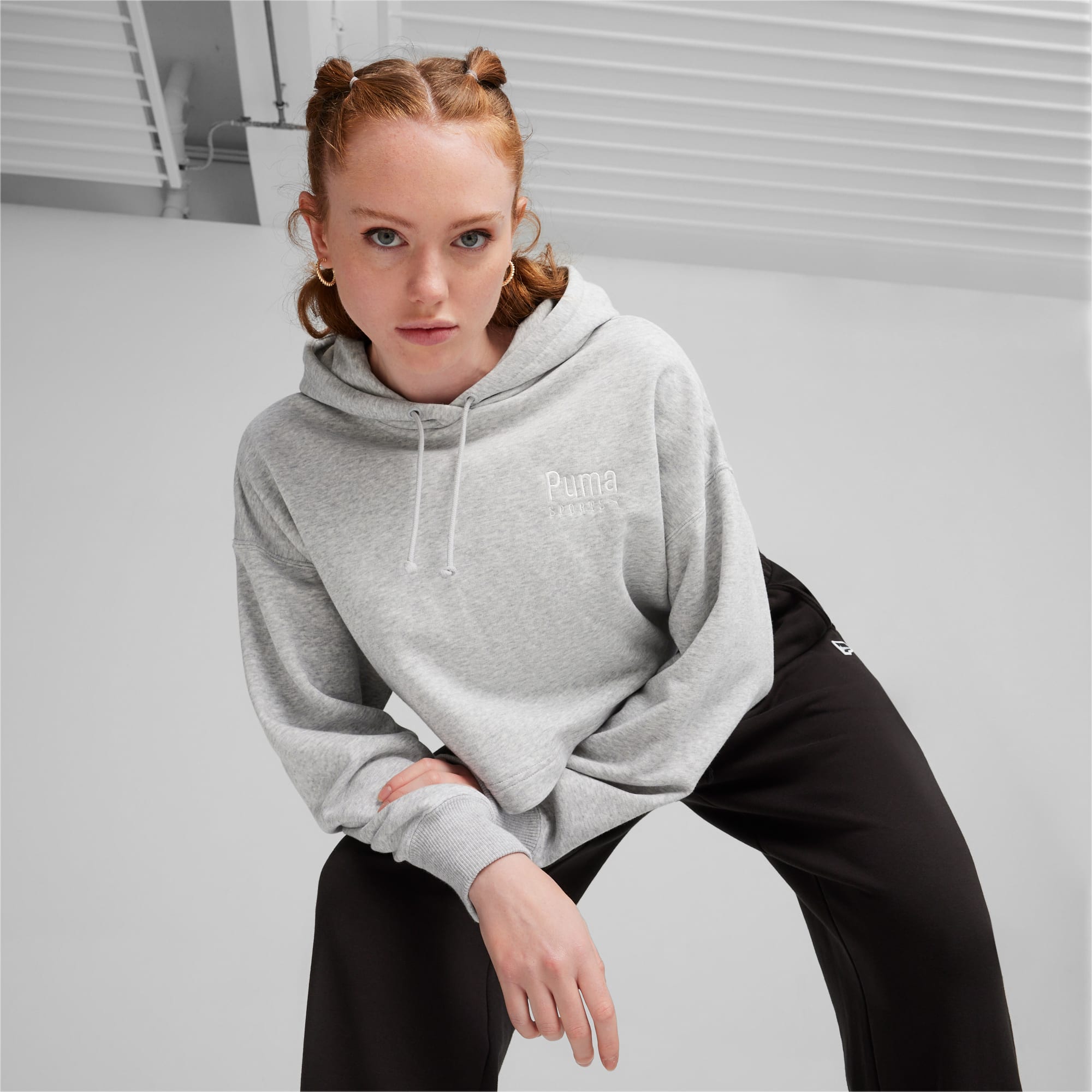 Hoodie oversize PUMA TEAM Femme | | PUMA