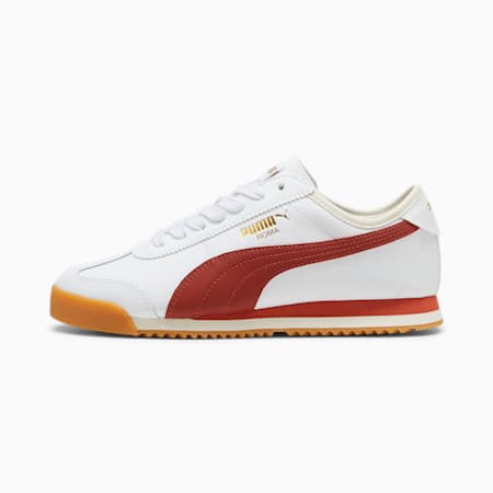 Roma 68 Revival Unisex Sneakers | PUMA White-Mars Red-Gum | PUMA SHOP ALL PUMA | PUMA