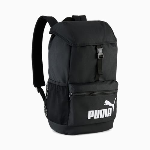 Phase Hooded 20L Backpack Youth | PUMA Black | PUMA Shop All Puma | PUMA