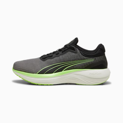 Sepatu Lari Scend Pro Ultra | PUMA Black-Cool Dark Gray-Fizzy Apple | PUMA Shop All PUMA | PUMA