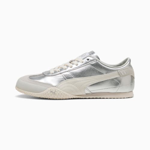 Bella Leather Sneakers Women | PUMA Silver-Frosted Ivory-PUMA White | PUMA Bella | PUMA