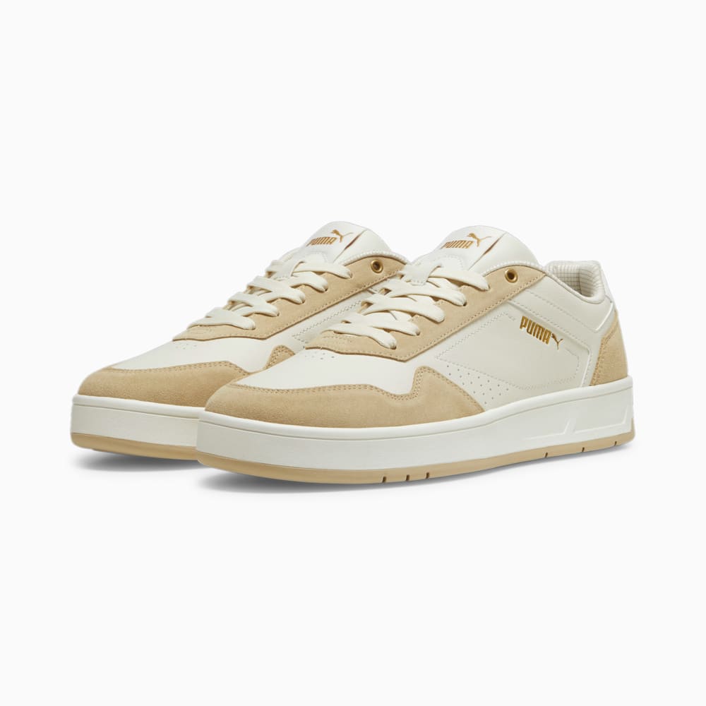 Кеди Court Classic Suede Sneakers | Колір: Білий | Alpine Snow-Toasted Almond | Puma | Арт ...