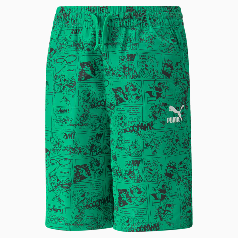 Шорты Classics Super Shorts Youth | Цвет: Зеленый | Grassy Green | Puma | Арт: 539519_36