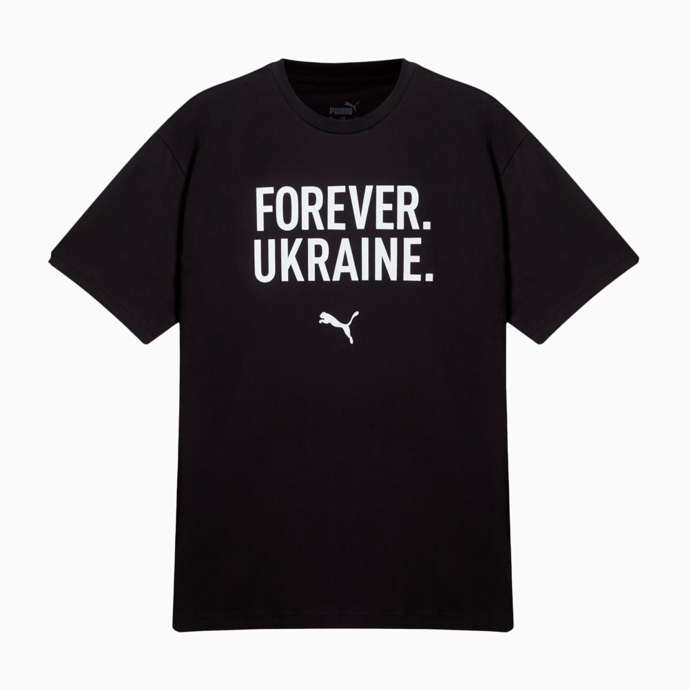 Футболка PUMA UKRAINE Tee | Цвет: Черный | Puma Black | Puma | Арт: 690091_02