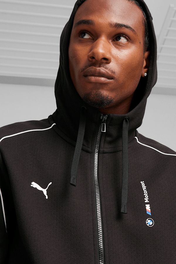 Bmw M Motorsport Mens Hooded Motorsport Sweat Jacket Puma